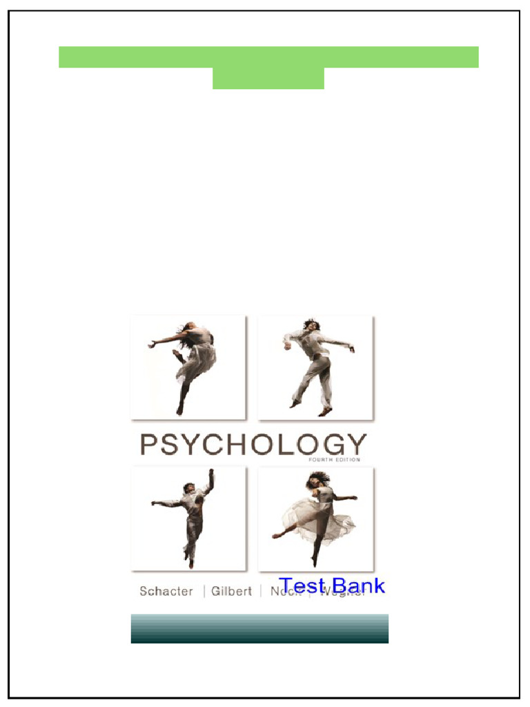 Psychology 4th Edition Schacter Test Bank No Waiting Time | PDF ...
