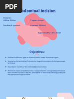 Types of Incision | PDF | Abdomen | Surgery