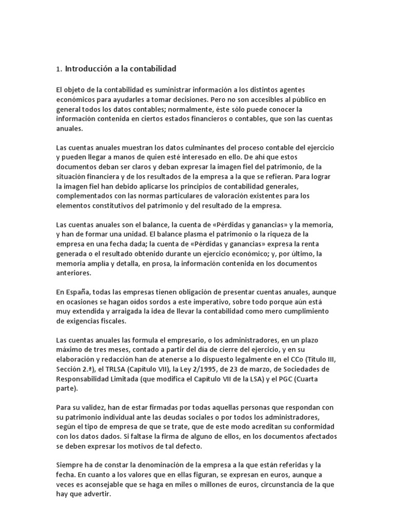 informe de contabilidad | Contabilidad | Estado financiero