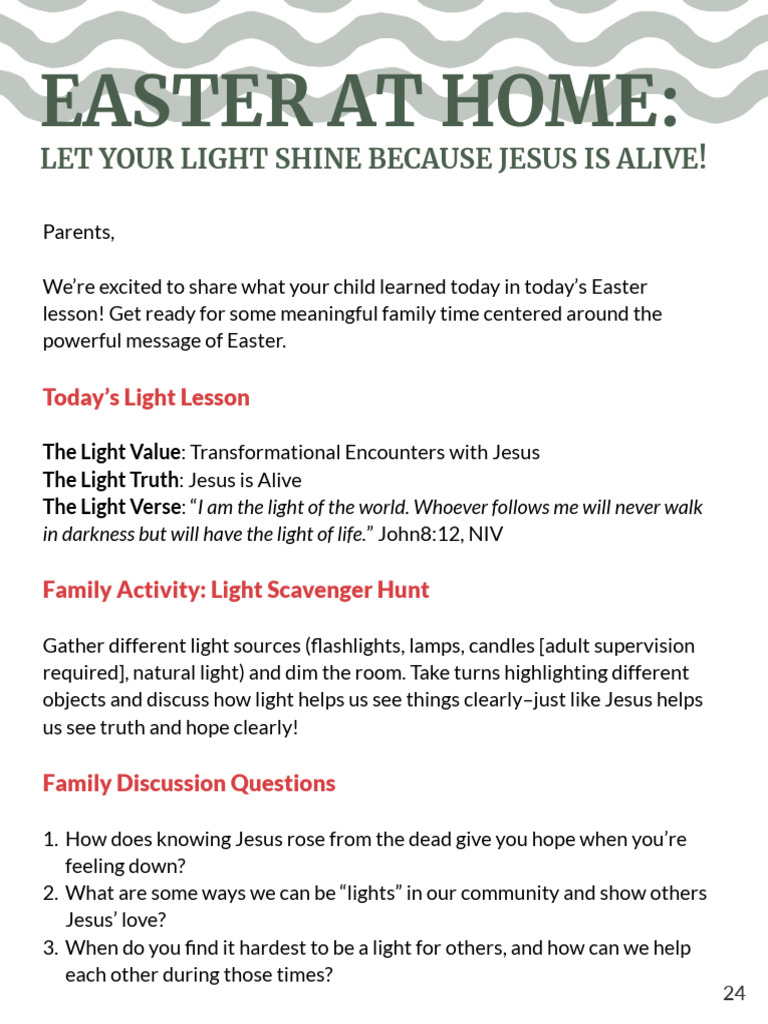 Easter Family Activities and Devotions | PDF | Jesus | Resurrection Of ...
