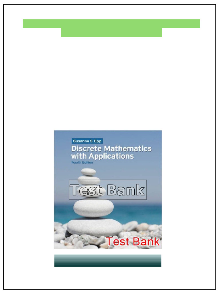 Discrete Mathematics with Applications 4th Edition Epp Test Bank latest ...