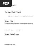Cisco RMA Return Procedure Guide | PDF | Receipt | Invoice