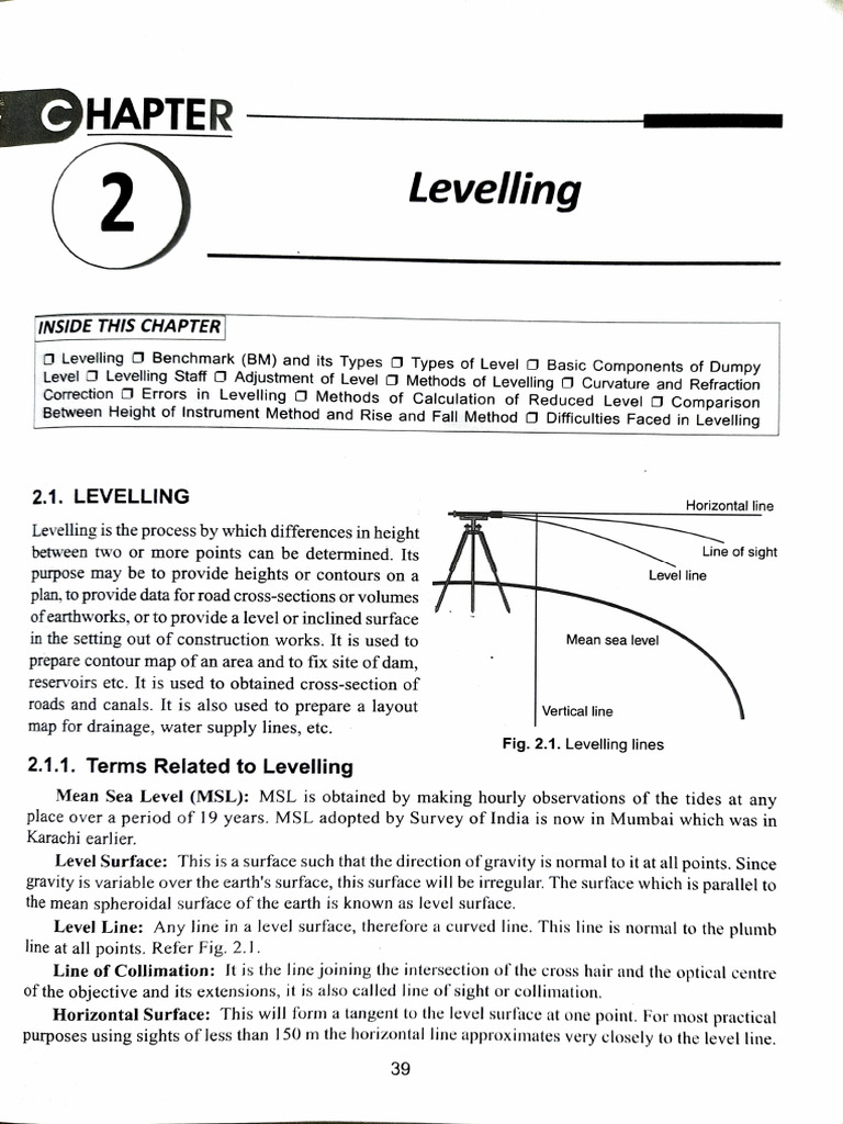 Understanding Leveling Measurements | PDF | Sea Level