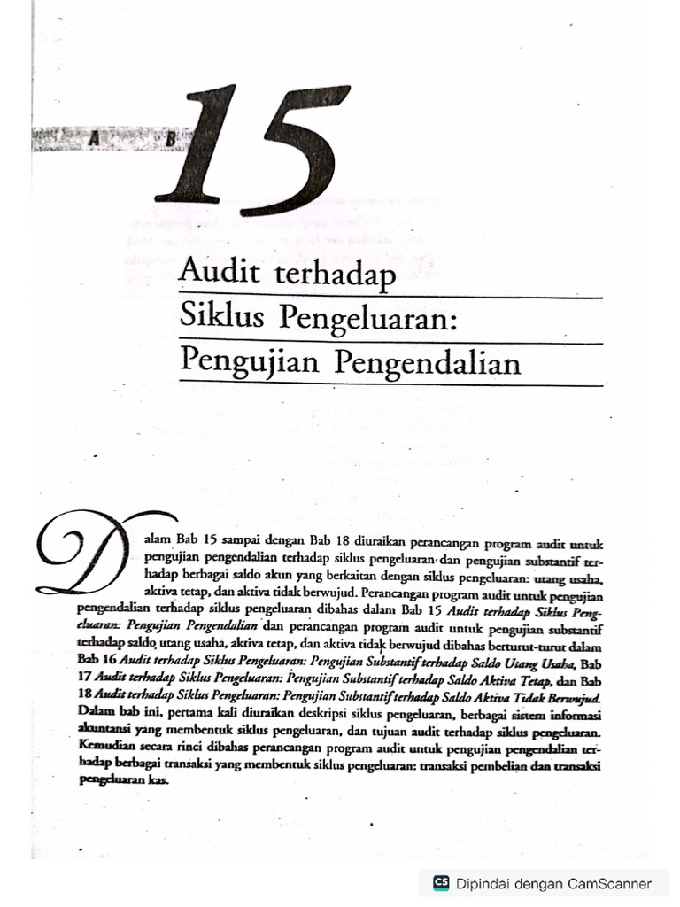 Audit Terhadap Siklus Pengeluaran Pengujian Pengendalian | PDF