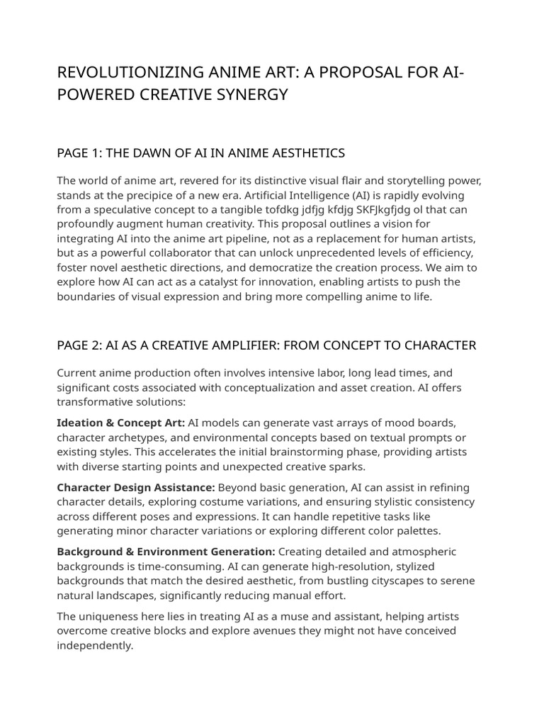 AI-Driven Innovation in Anime Art | PDF | Artificial Intelligence ...