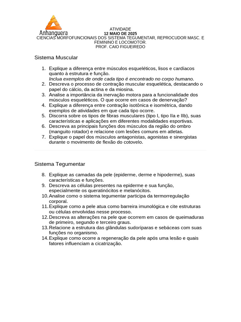 Atividade Aula 12 Maio 25 | PDF