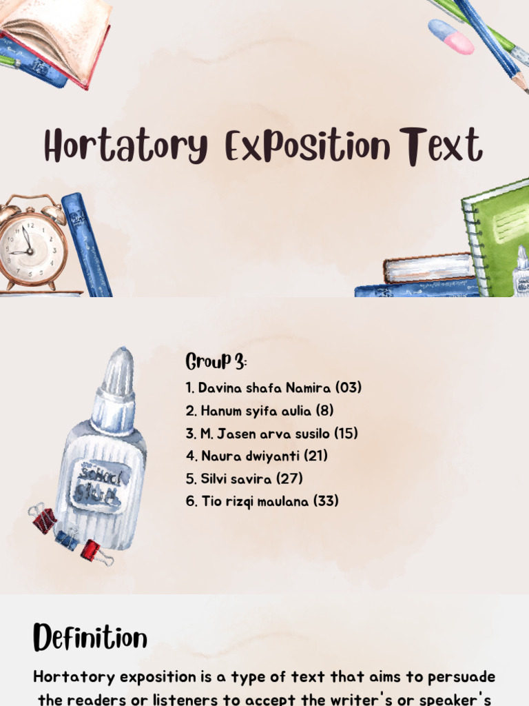 Hortatory Exposition Text - 20250908 - 105446 - 0000 | PDF ...