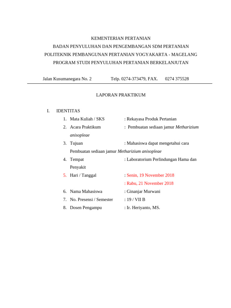 Laporan Pembuatan Sediaan 1 Ya Piti | PDF