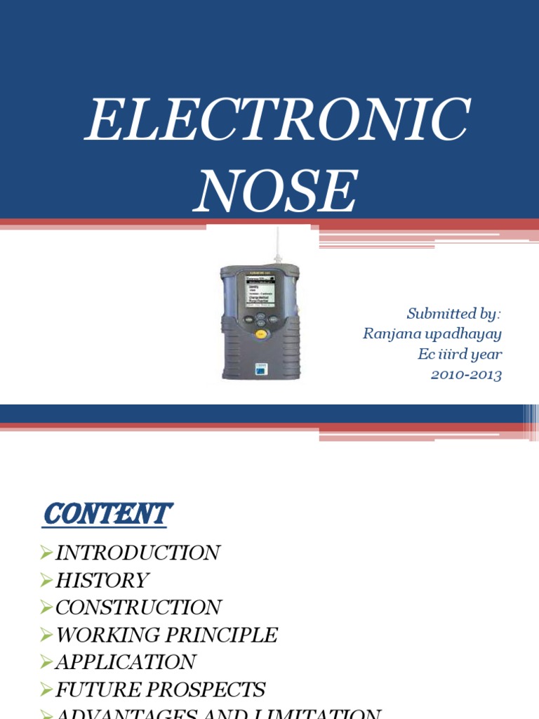 An Overview of Electronic Nose Technology: Applications, Working ...