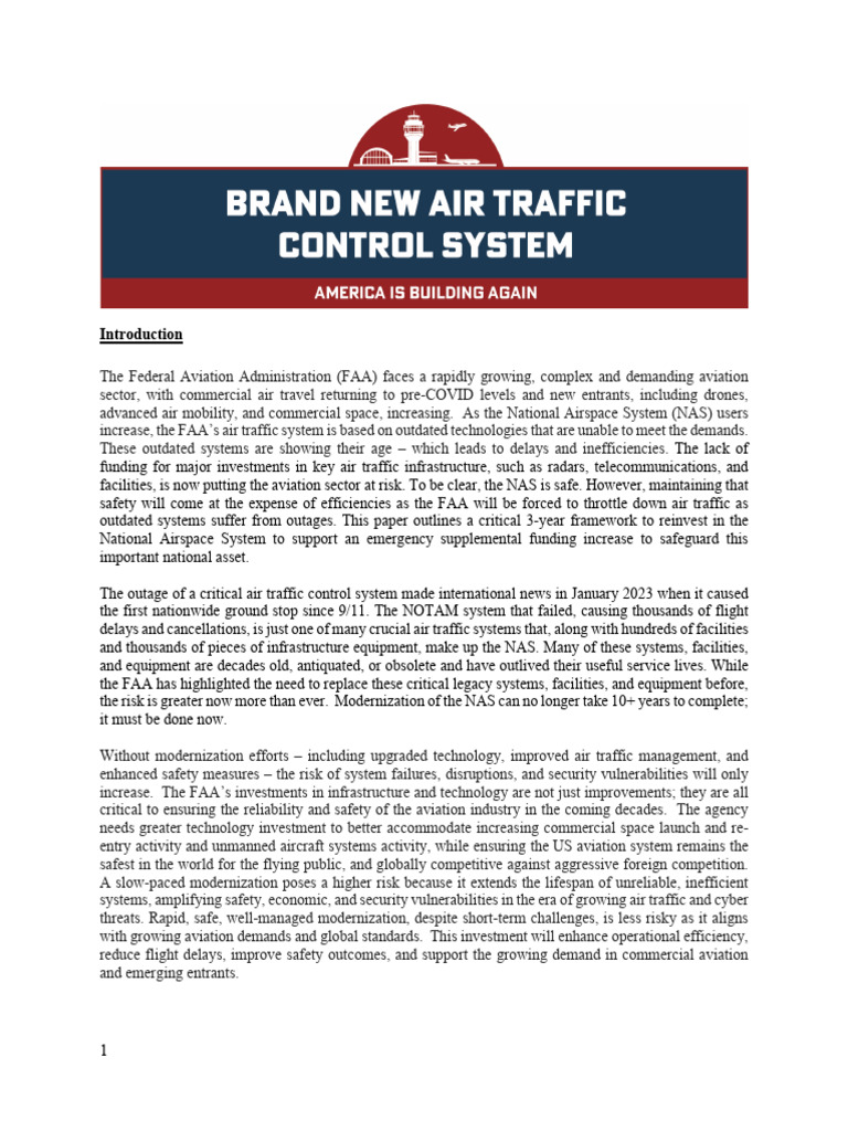 FAA's Urgent Air Traffic Control Modernization | PDF | Air Traffic ...
