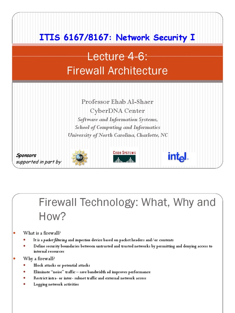 4 5 Firewall Architecture | PDF | Firewall (Computing) | Transmission Control Protocol