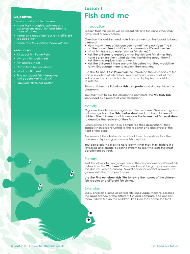 Engaging Kids with Fish Education Activities | PDF
