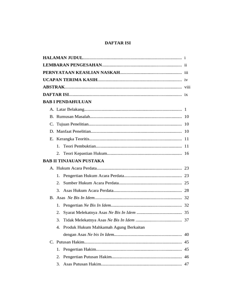 Daftar Isi | PDF