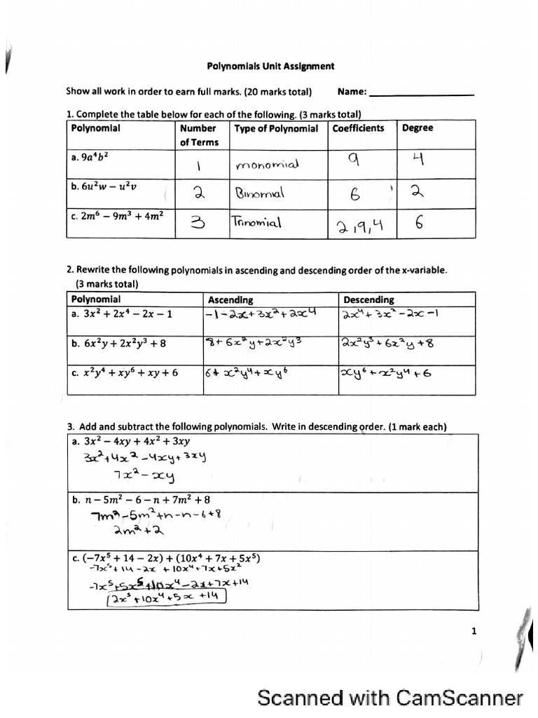 Polynomials | PDF