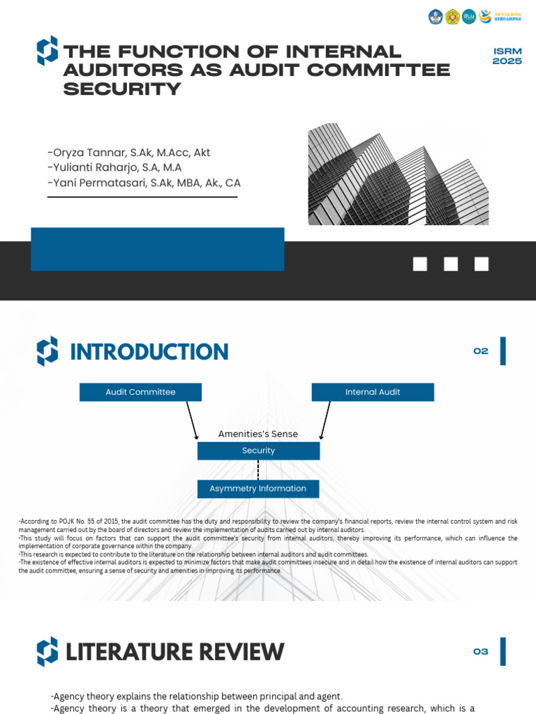 The Function of Internal Auditors As Audit Committee Security | PDF ...