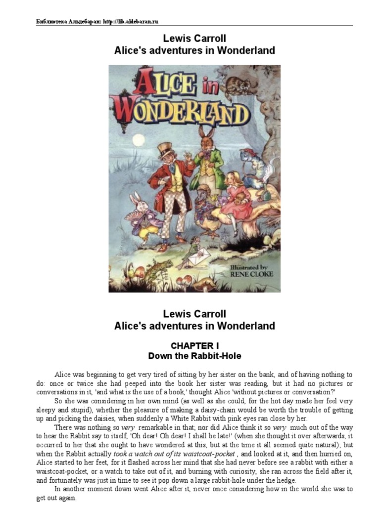 Carroll Lewis Alices Adventures in Wonderland | PDF | Nature