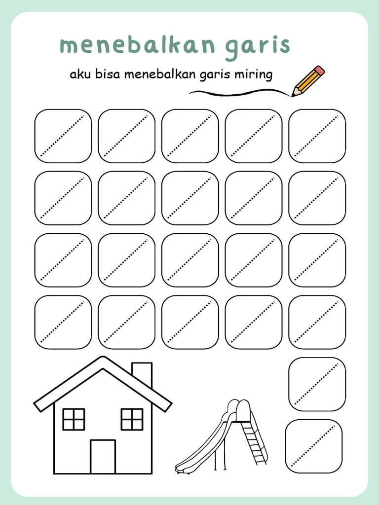 Menebalkan Garis Miring | PDF