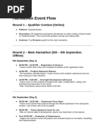 Sih Internal Hackathon 2025 Timeline | PDF