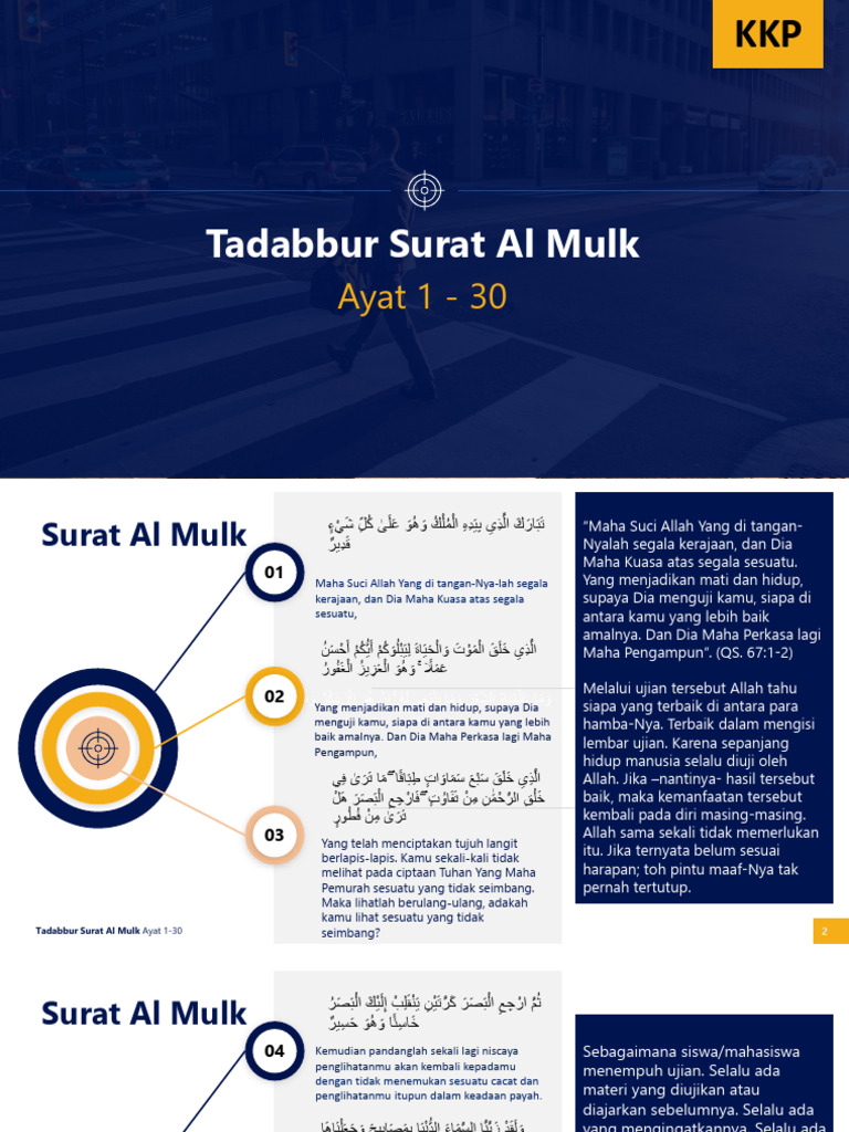 Tadabbur Surat Al Mulk Ayat 1-30 | PDF