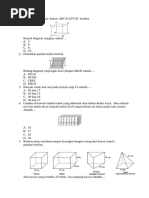Pembahasan 70 Soal Bangun Ruang Sisi Datar Dan Sisi Lengkung Matematika SMP Compress | PDF