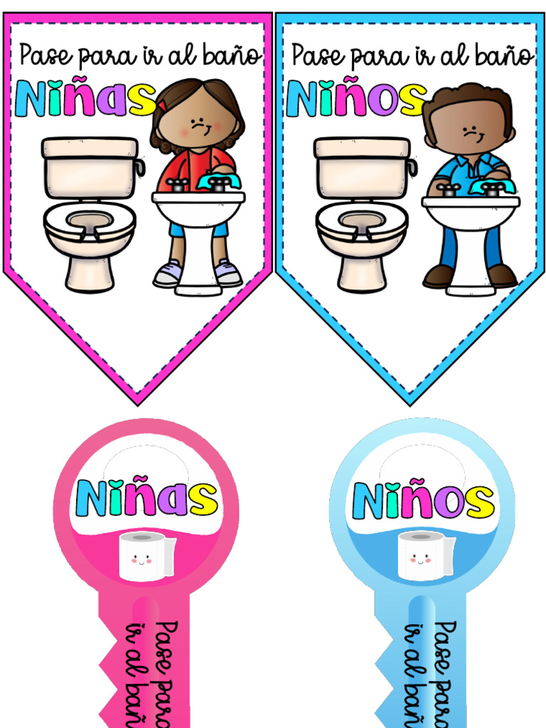 Pase para Ir Al Baño - PDF Versión 1 | PDF