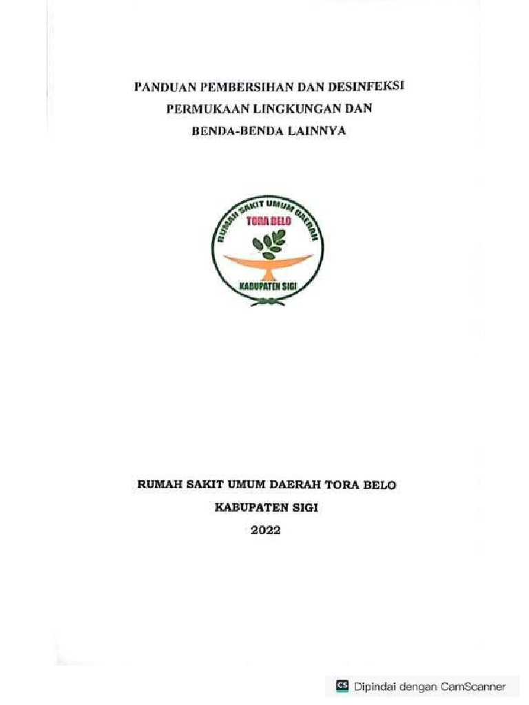 Panduan Pembersihan Dan Desinfeksi Permukaan Lingkungan | PDF