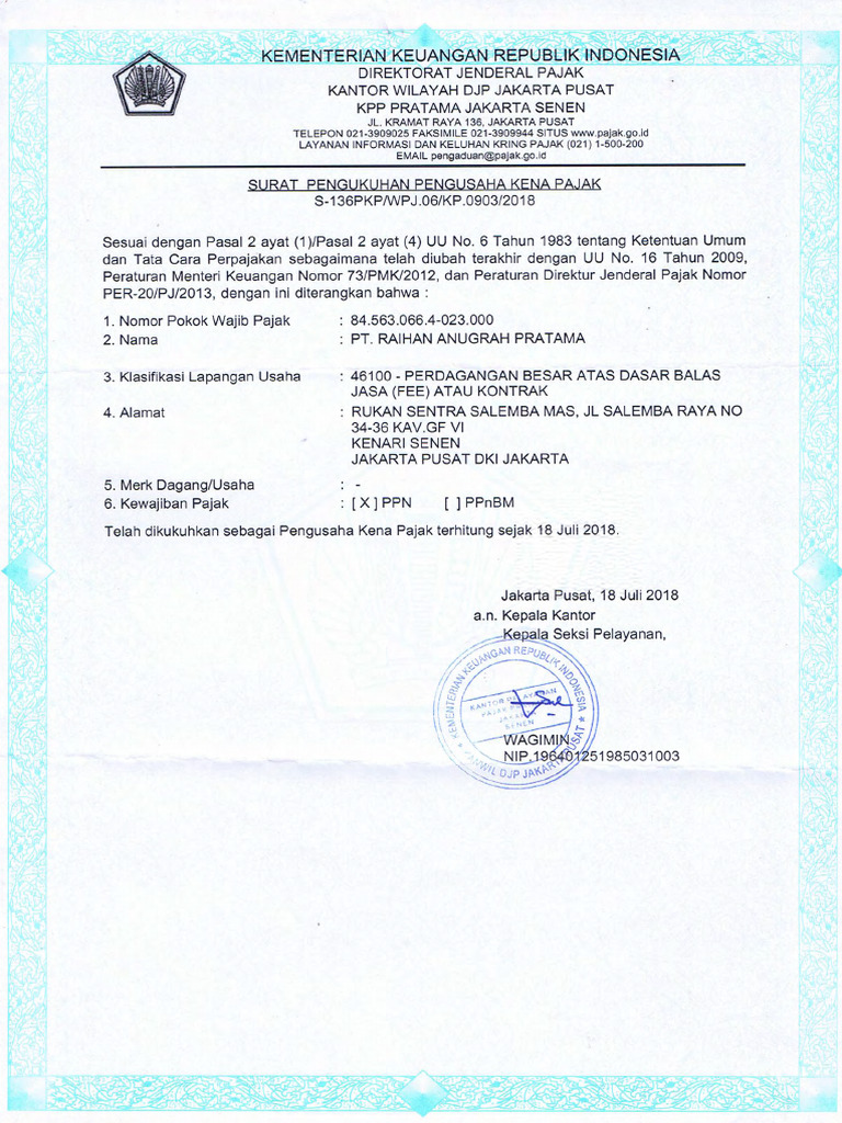 SPPKP (Pajak) | PDF