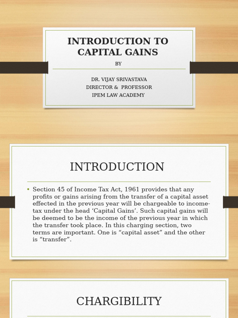 Understanding Capital Gains Tax Basics | PDF | Capital Gains Tax ...