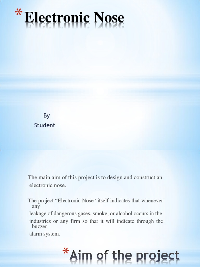Electronic Nose | PDF | Pic Microcontroller | Rectifier