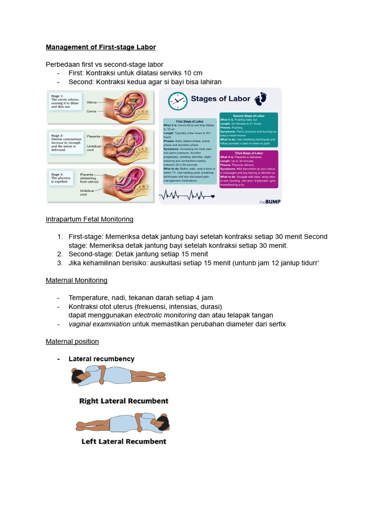 Management of First-stage Labor | PDF