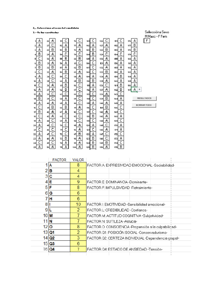 Interpretación 16 FP Descriptivo | PDF | Conceptos psicologicos | Sicología