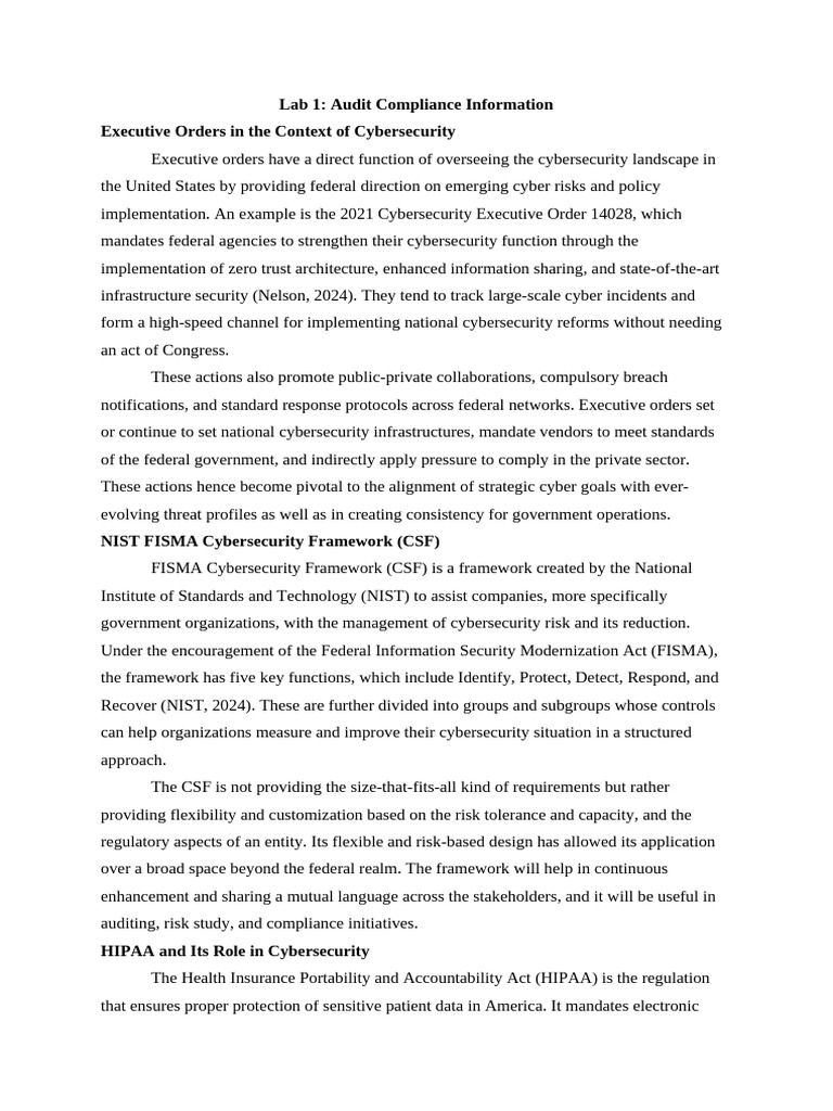 Cybersecurity Compliance Frameworks Overview | PDF | Computer Security ...