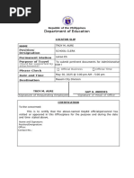 DepEd Locator Slip Template | PDF | Government