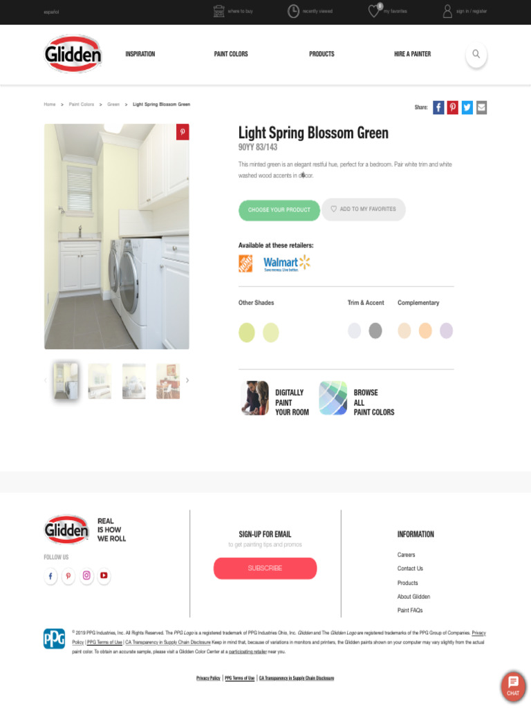 Light Spring Blossom Green Paint Color - Glidden Paint Colors | PDF | Image Processing | Visual ...