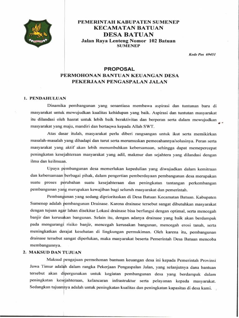 Proposal Kuszairi BK | PDF