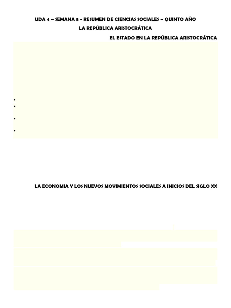 Unidad 4 - Semana 5 (5º) | PDF | Perú