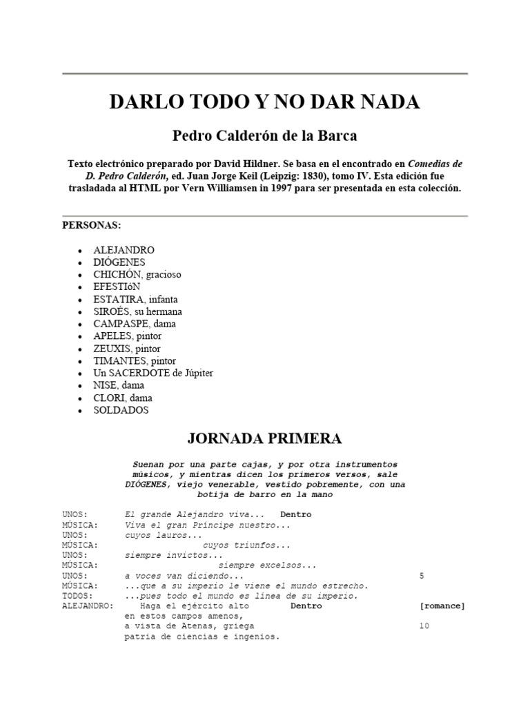 Darlo todo y no dar nada | PDF