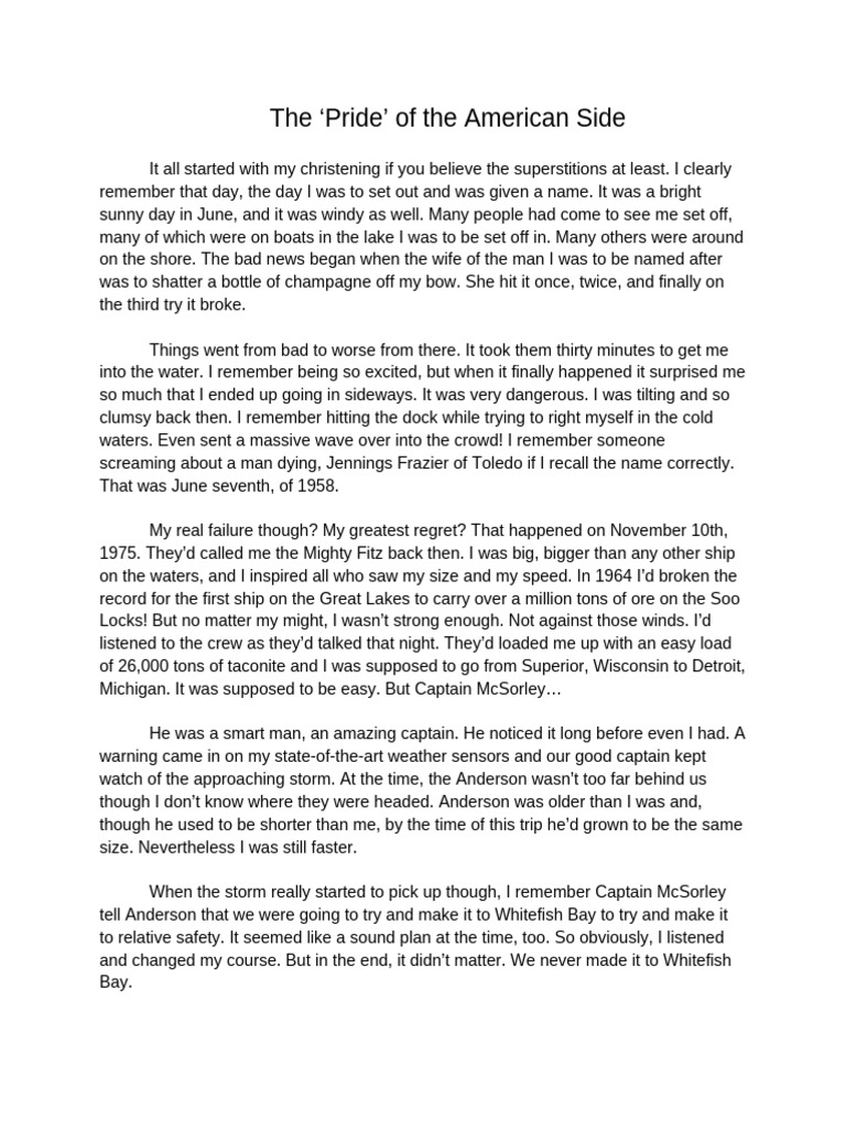 Student Example - Historical Fiction Story W/annotated Bibliography ...