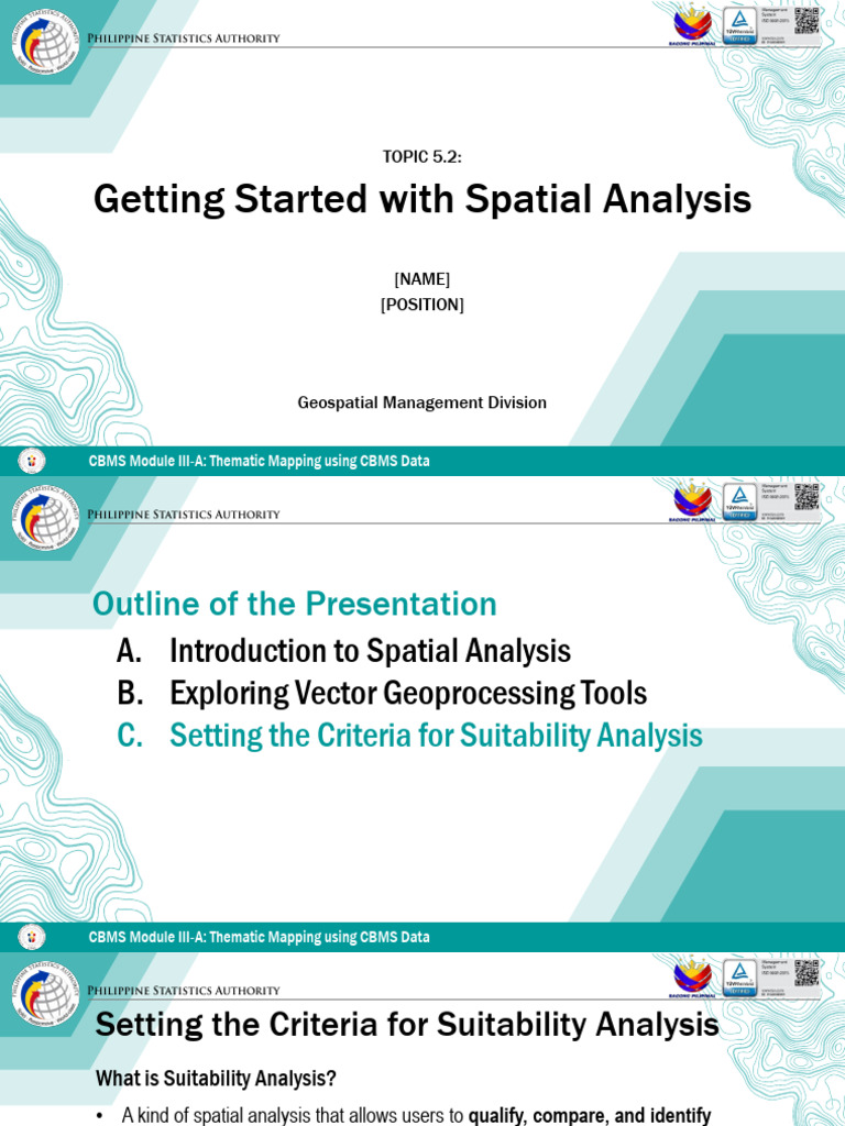 Topic 5.2 - Getting Started With Spatial Analysis | PDF | Geographic Information System ...