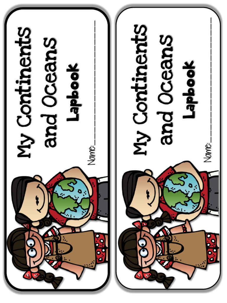 7Continentsand5OceansLapbookActivityBlankMapFoldables 1 | PDF ...