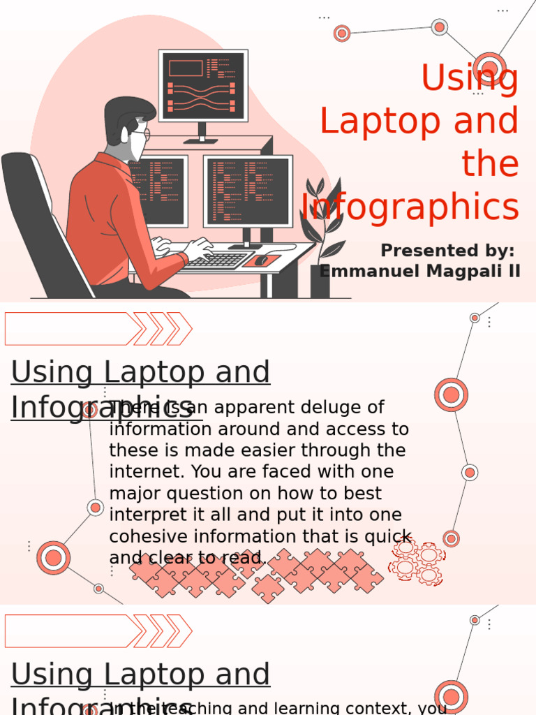 Using Laptop and Infogrphics | PDF | Infographics | Information