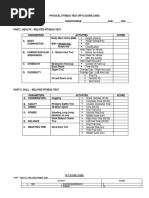 Napfa Standards (Primary) | PDF | Physical Exercise | Recreation