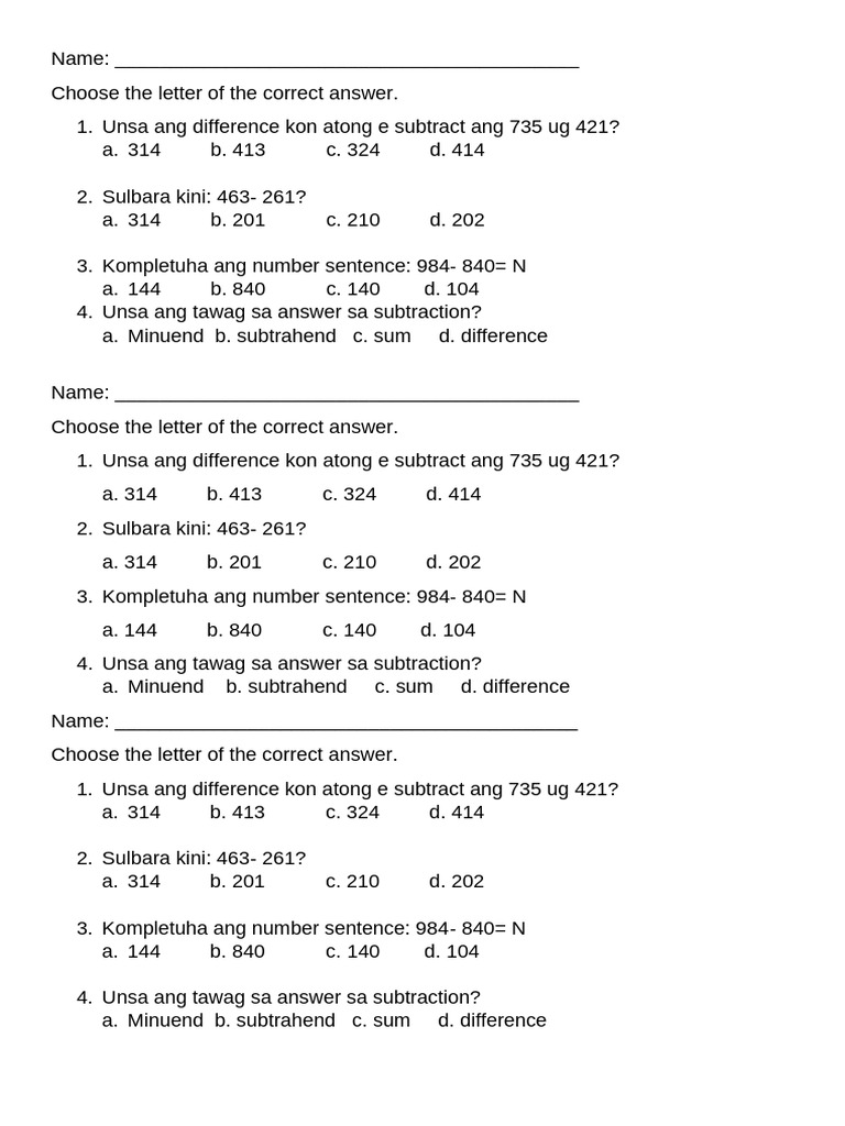 Print Math Eval | PDF
