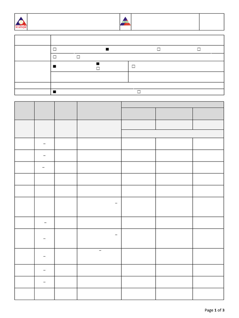 Dole Sto Prog Form Bosh So2 4 Days | PDF | Occupational Safety And ...