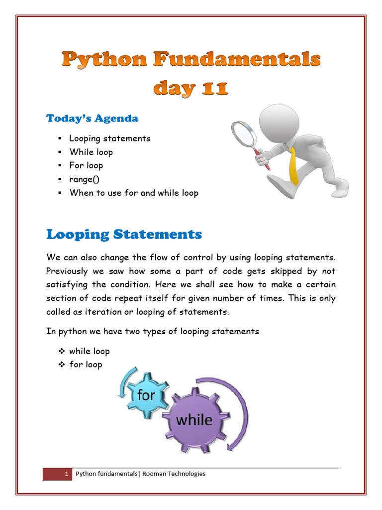 Python Looping Statements Explained | PDF | Control Flow | Computing