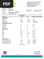 Blood Test Results Summary | PDF