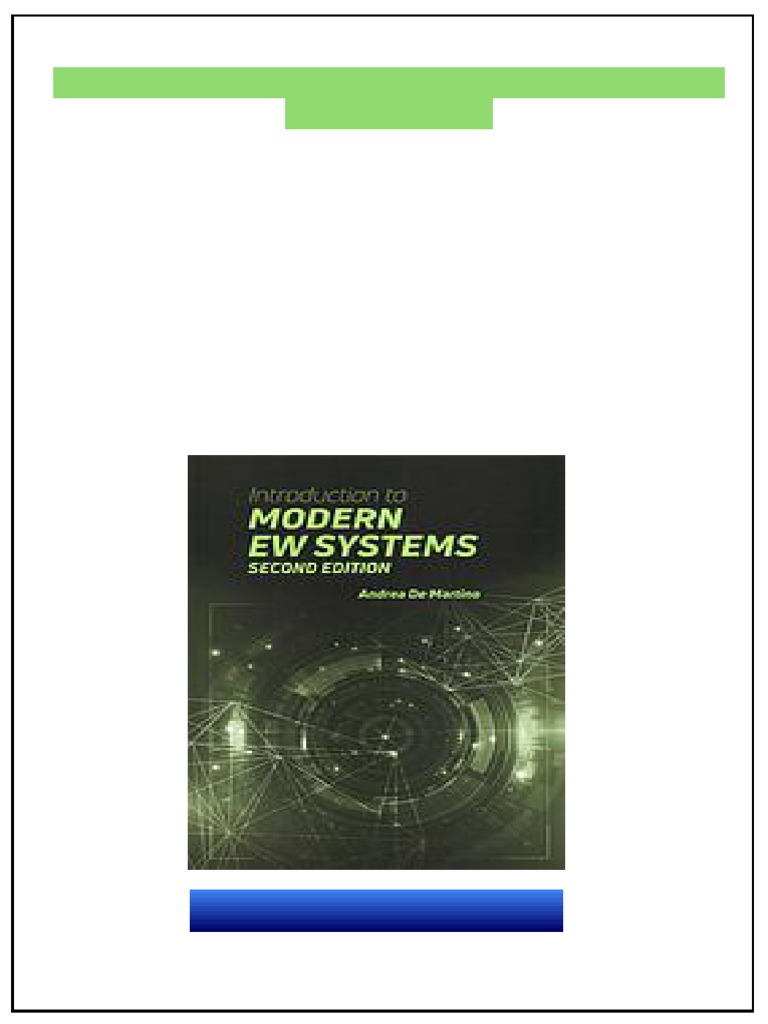 Introduction To Modern EW Systems Andrea de Martino Available All ...