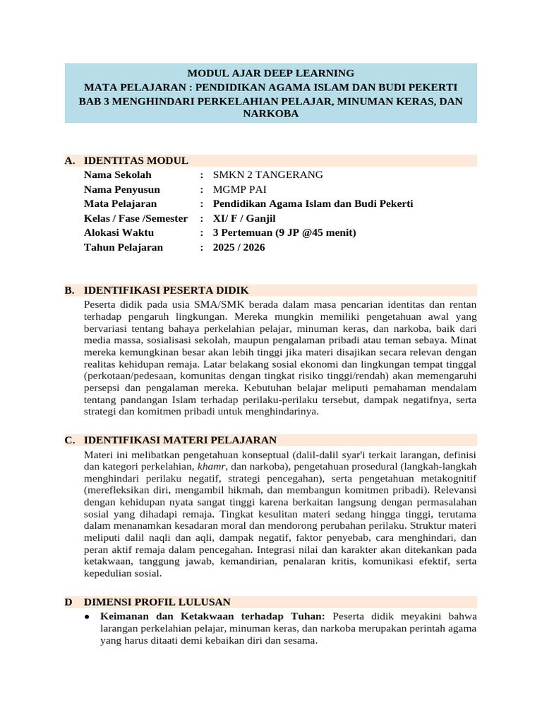 Menghindari Perkelahian Pelajar dalam Islam | PDF