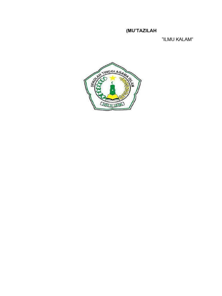 Makalah Kelompok 4 (Empat) - Aliran Dalam Ilmu Kalam Mu'tazilah & Syiah | PDF