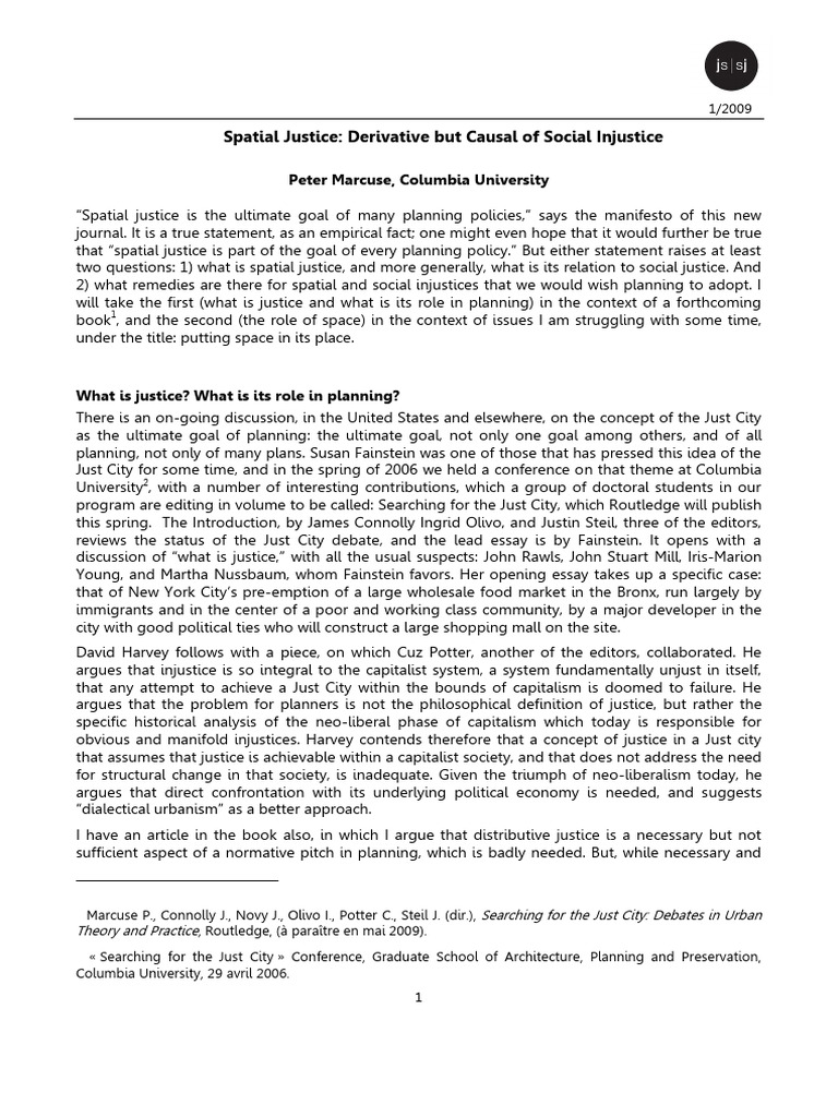 Marcuse 2010 | PDF | Ghetto | Justice